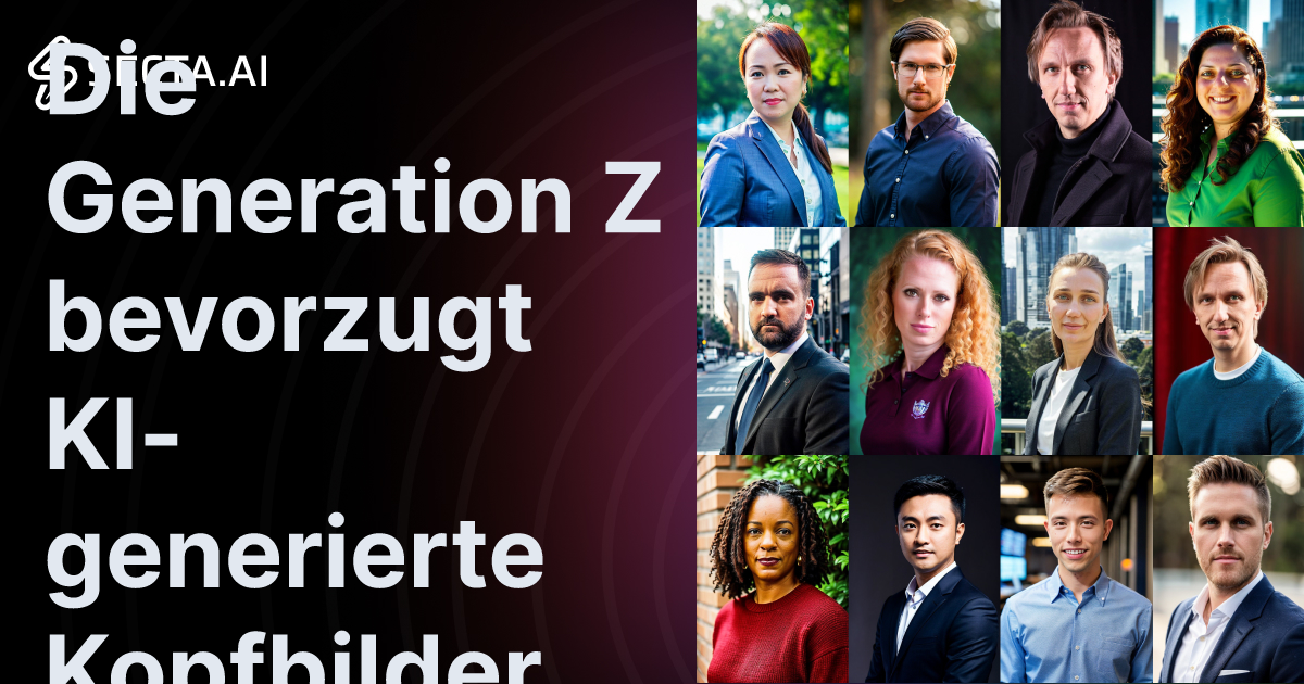 Die Generation Z bevorzugt KI-generierte Kopfbilder gegenüber Fotografen