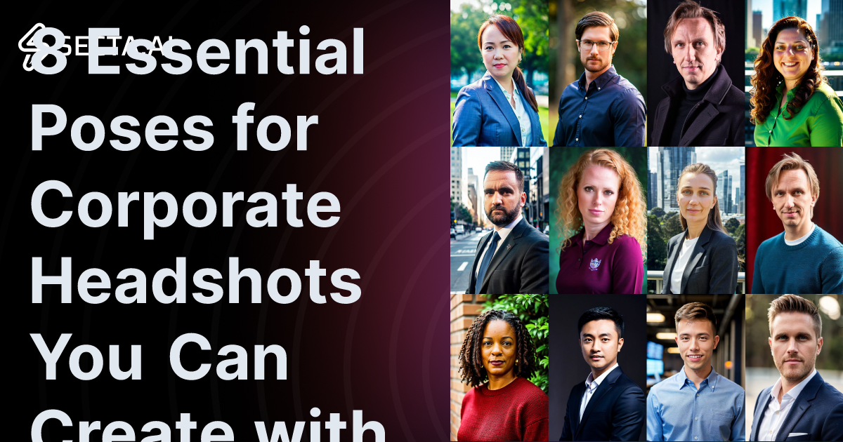 8 Essential Poses for Corporate Headshots You Can Create with AI