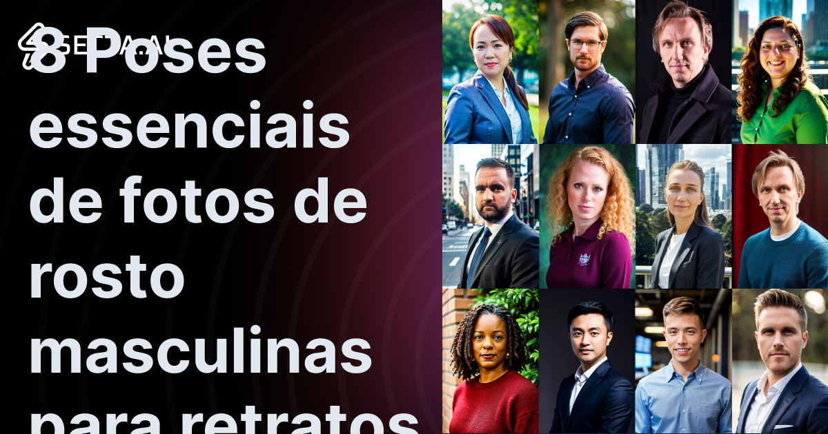8 Poses essenciais de fotos de rosto masculinas para retratos gerados ...