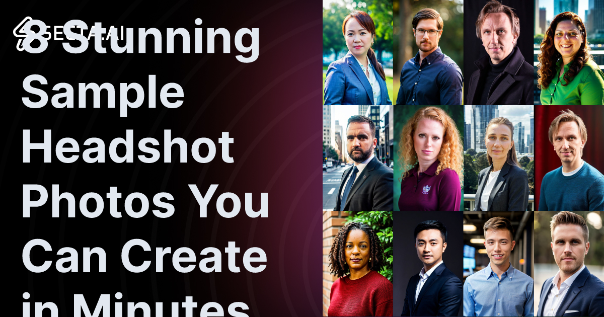 8 Stunning Sample Headshot Photos You Can Create in Minutes with AI