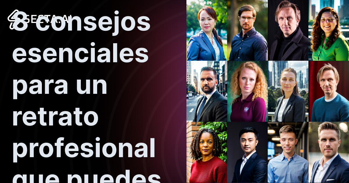 8 consejos esenciales para un retrato profesional que puedes crear hoy ...
