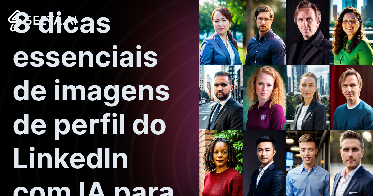 8 dicas essenciais de imagens de perfil do LinkedIn com IA para 2025