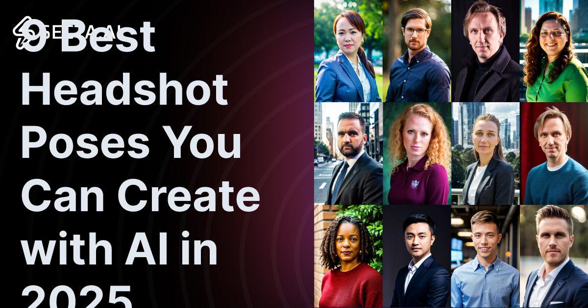9 Best Headshot Poses You Can Create with AI in 2025