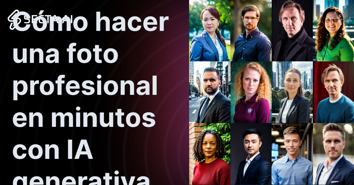 Cómo hacer una foto profesional en minutos con IA generativa