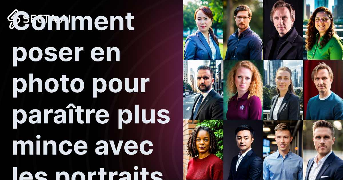 Comment poser en photo pour paraître plus mince avec les portraits IA