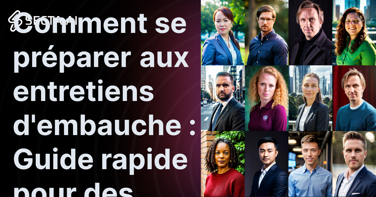 Comment se préparer aux entretiens d'embauche : Guide rapide pour des ...