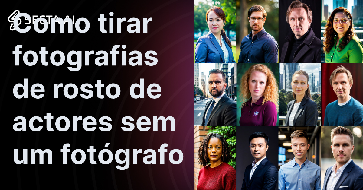 Como tirar fotografias de rosto de actores sem um fotógrafo
