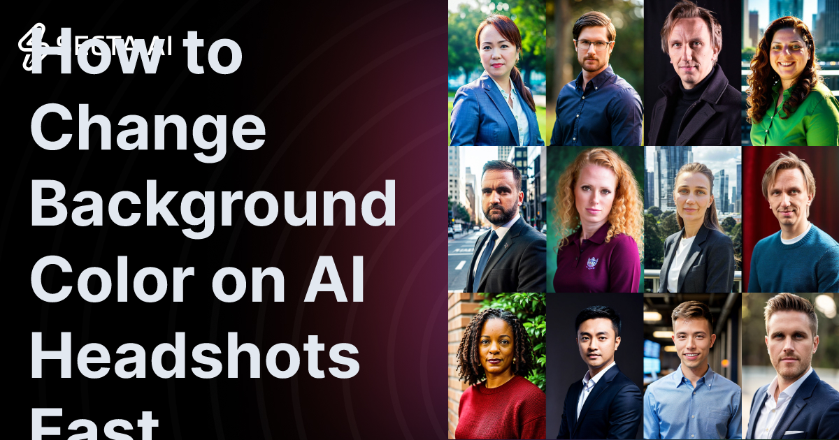 How to Change Background Color on AI Headshots Fast