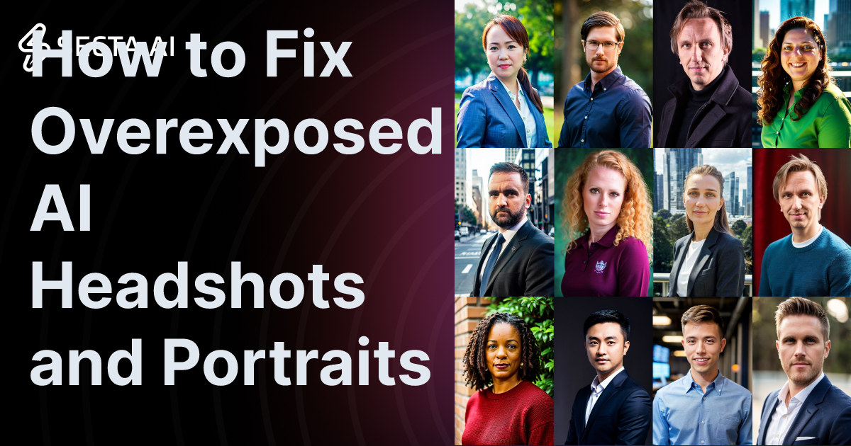 How to Fix Overexposed AI Headshots and Portraits