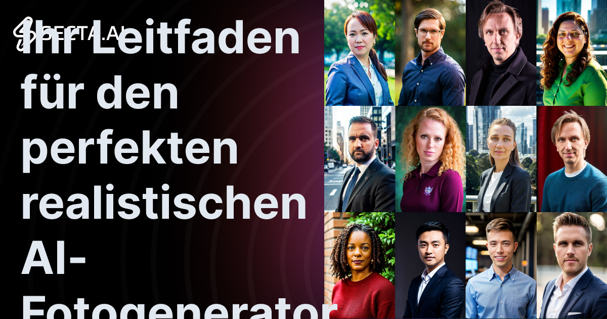 Ihr Leitfaden für den perfekten realistischen AI-Fotogenerator