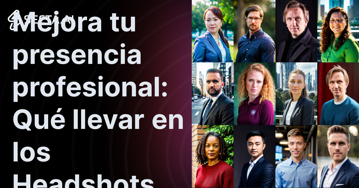 Mejora tu presencia profesional: Qué llevar en los Headshots