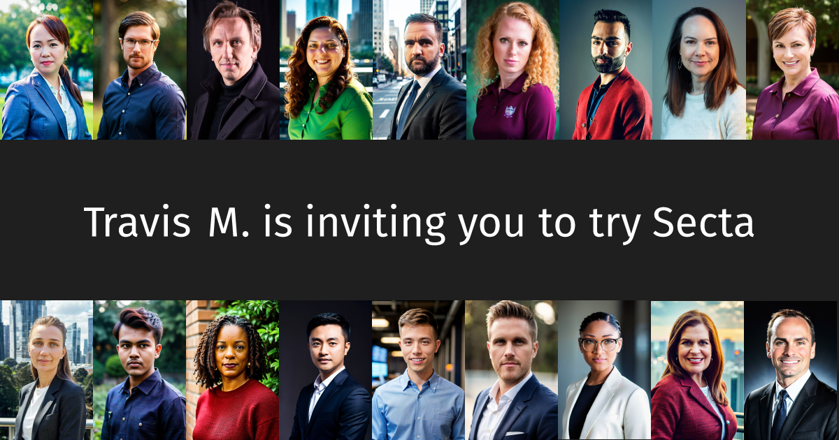 Travis M. lädt Sie ein, Secta auszuprobieren